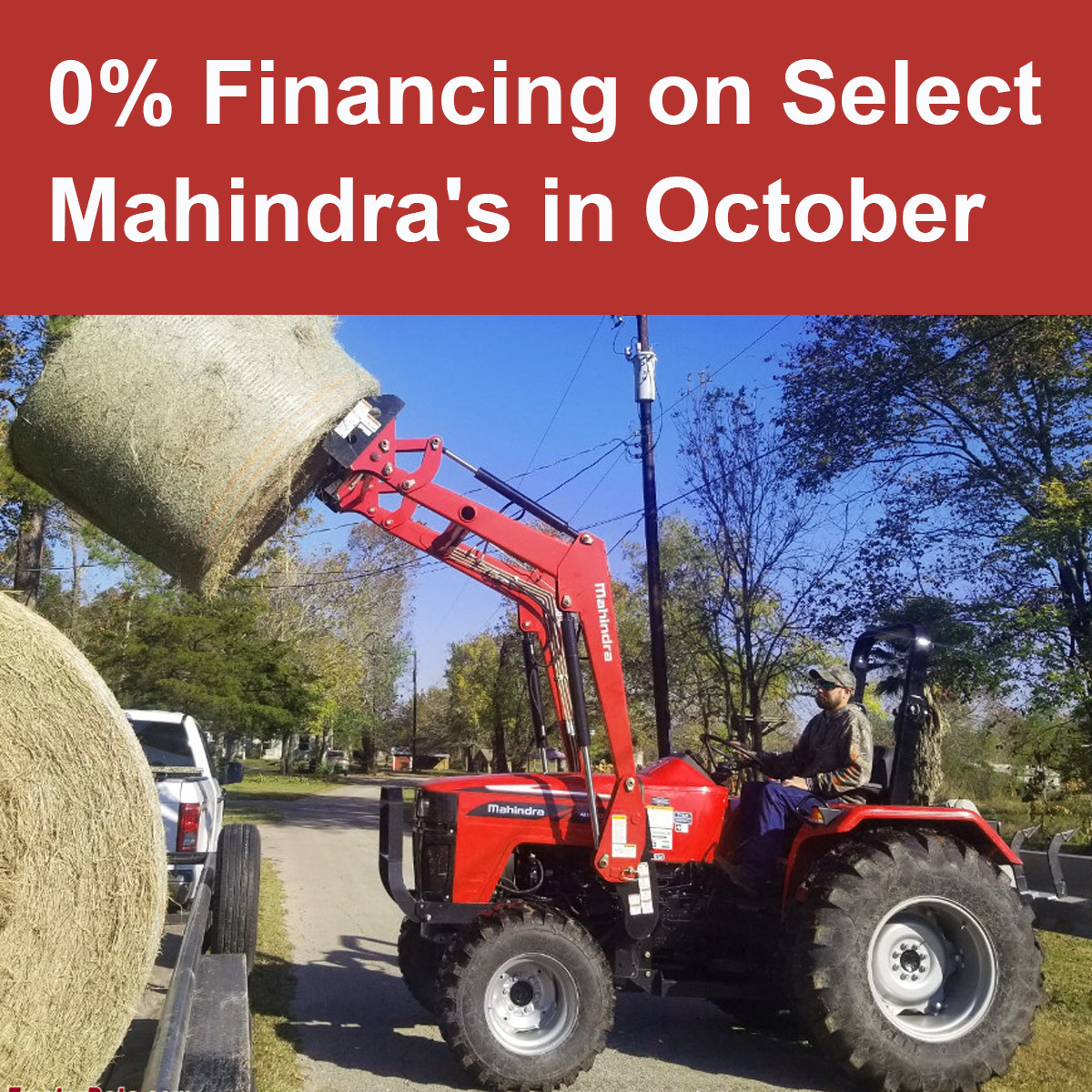 0% Financing on Select Mahindra's EXTENDED | Thompson Rentals & Sales