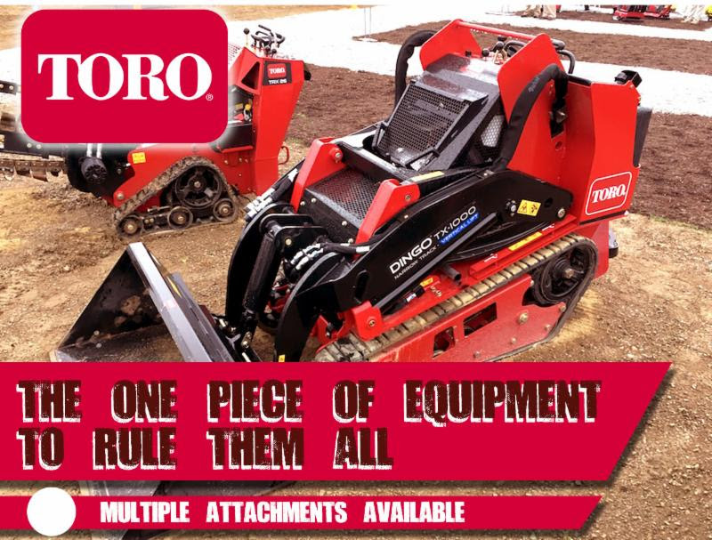 Toro Dingo Attachments For Sale in SC | Thompson Rentals & Sales